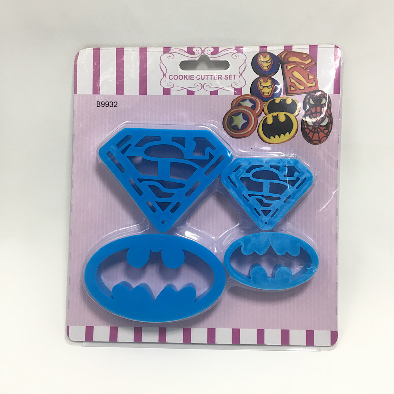 SUPER MAN and BAT MAN COOKIE CUTTER SET | Jingles