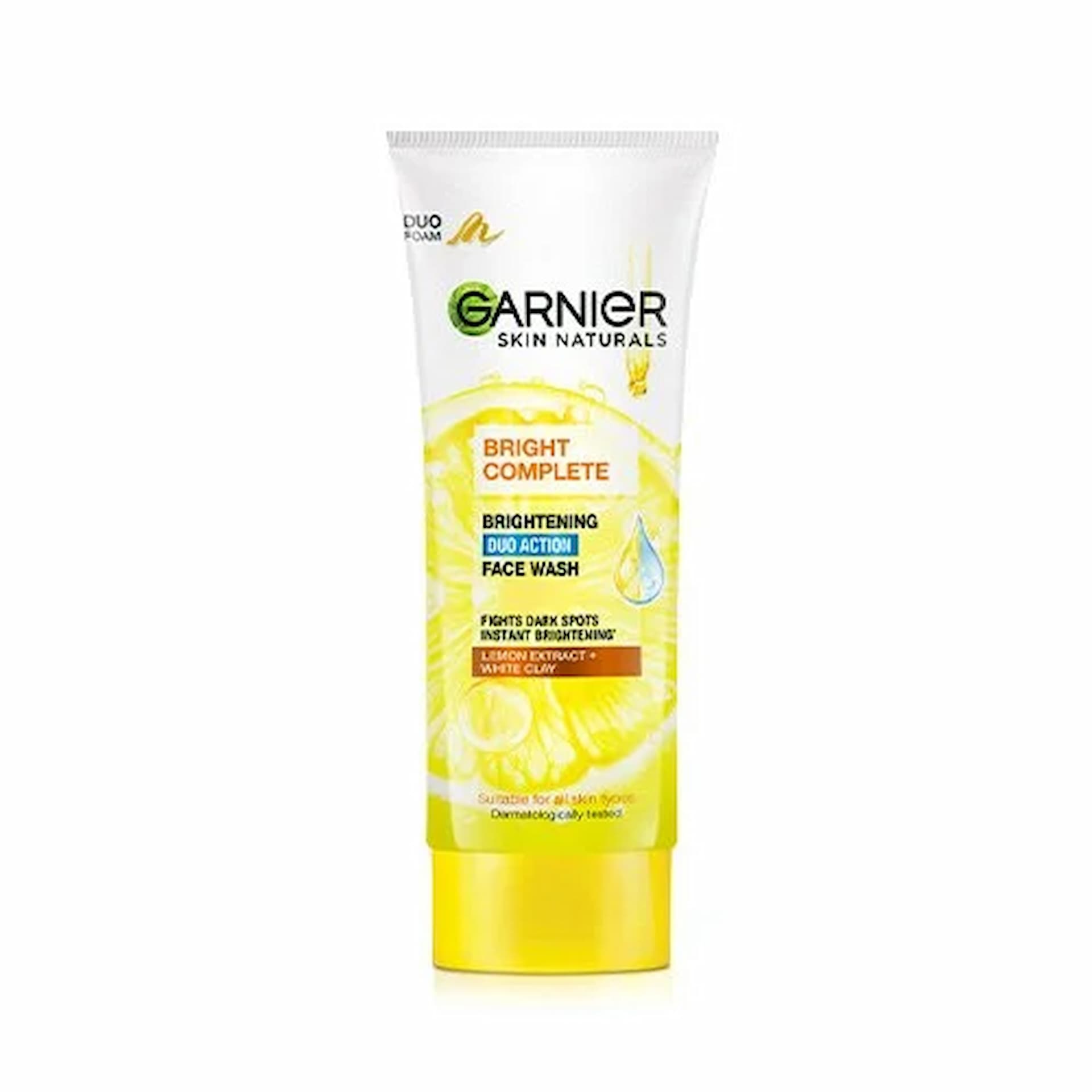 GARNIER SKIN NATURALS BRIGHT COMPLETE BRIGHTENING DUO ACTION FACEWASH ...