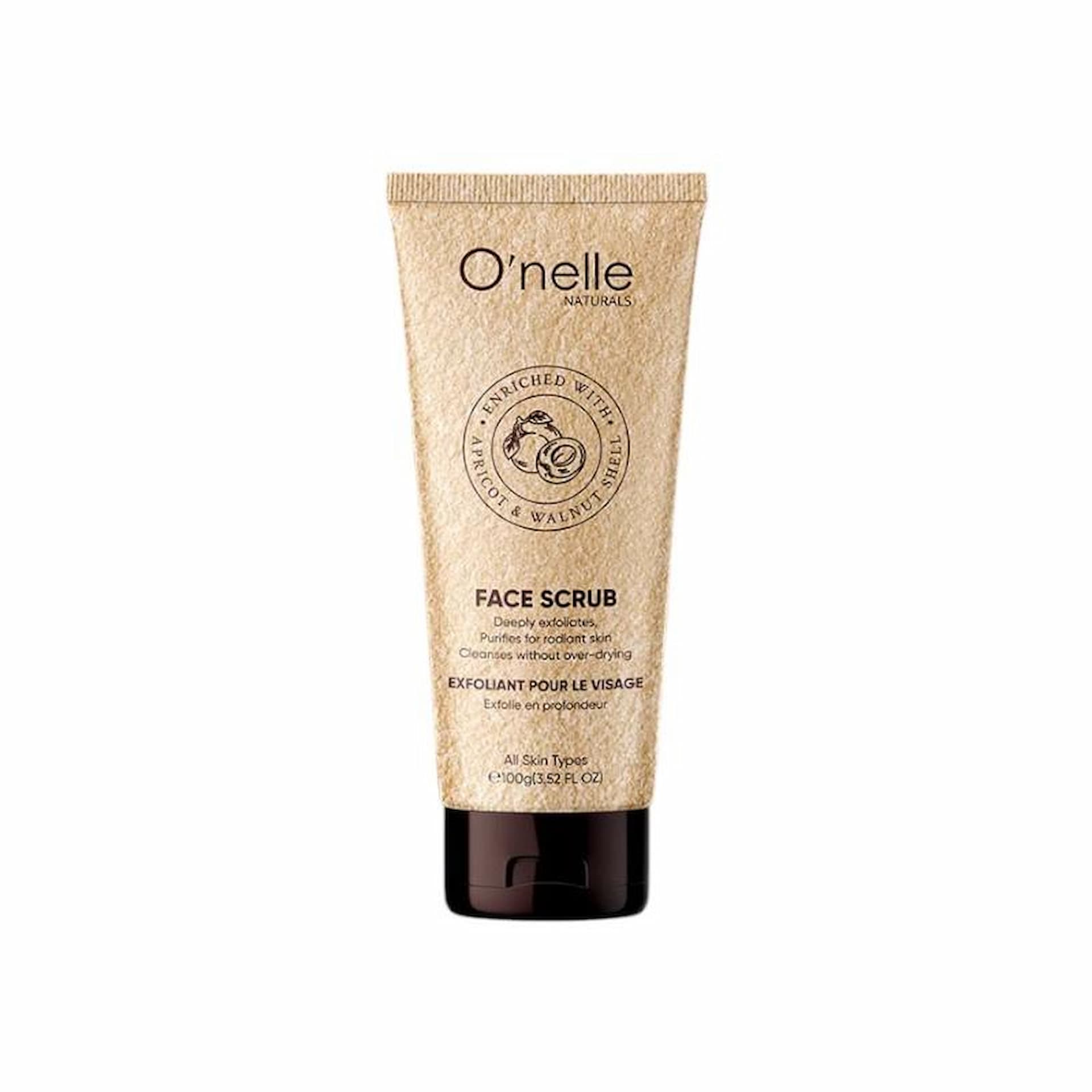 O'NELLE NATURALS APRICOT & WALNUT SHELL FACIAL SCRUB 100G | Jingles