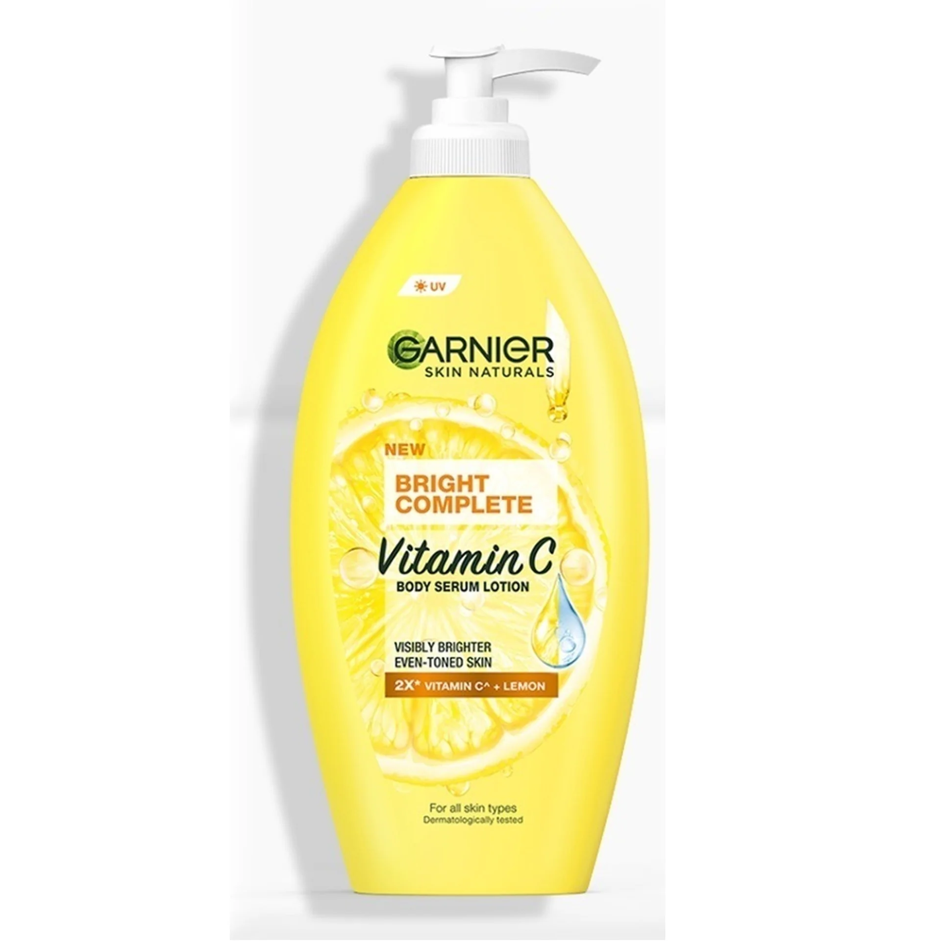 GARNIER SKIN NATURALS NEW BRIGHT COMPLETE VITAMIN C BODY SERUM LOTION ...